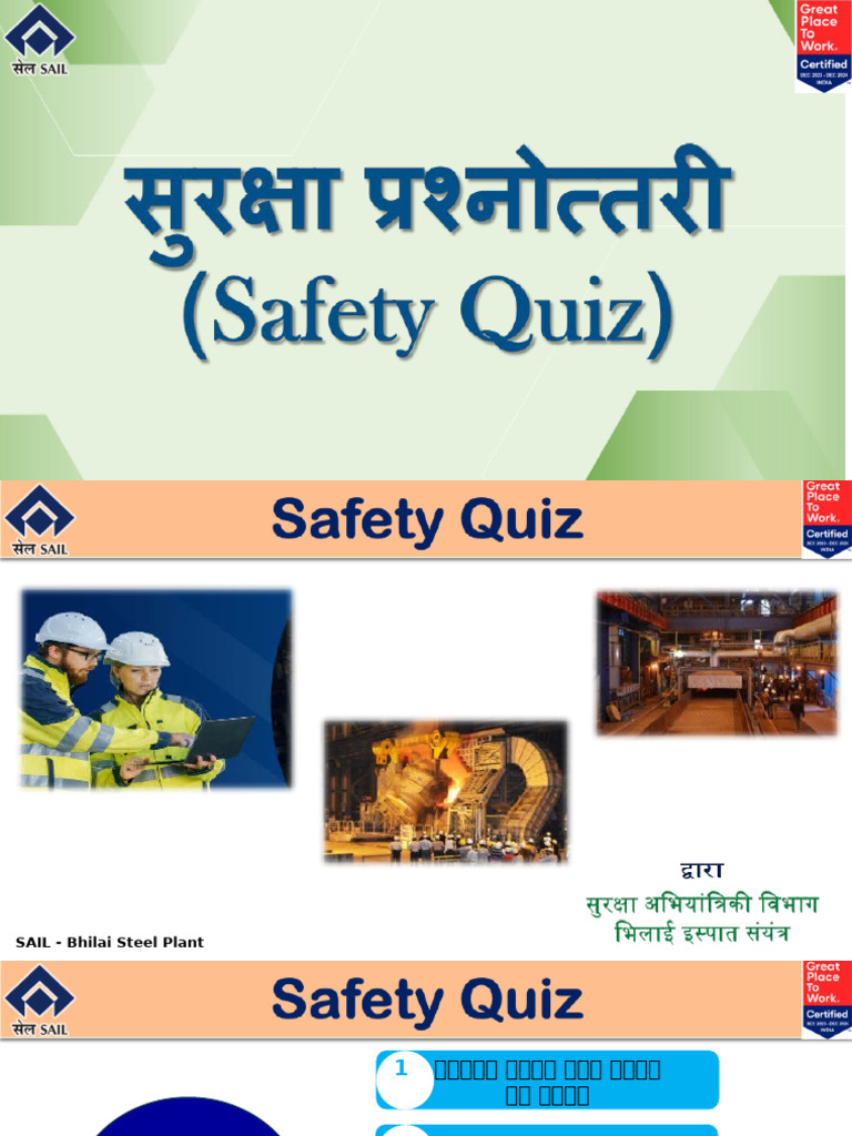 Final Safety Quiz | PDF