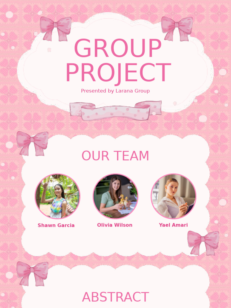 Pink and White Cute Illustrative Group Project Presentation - 20250905 ...