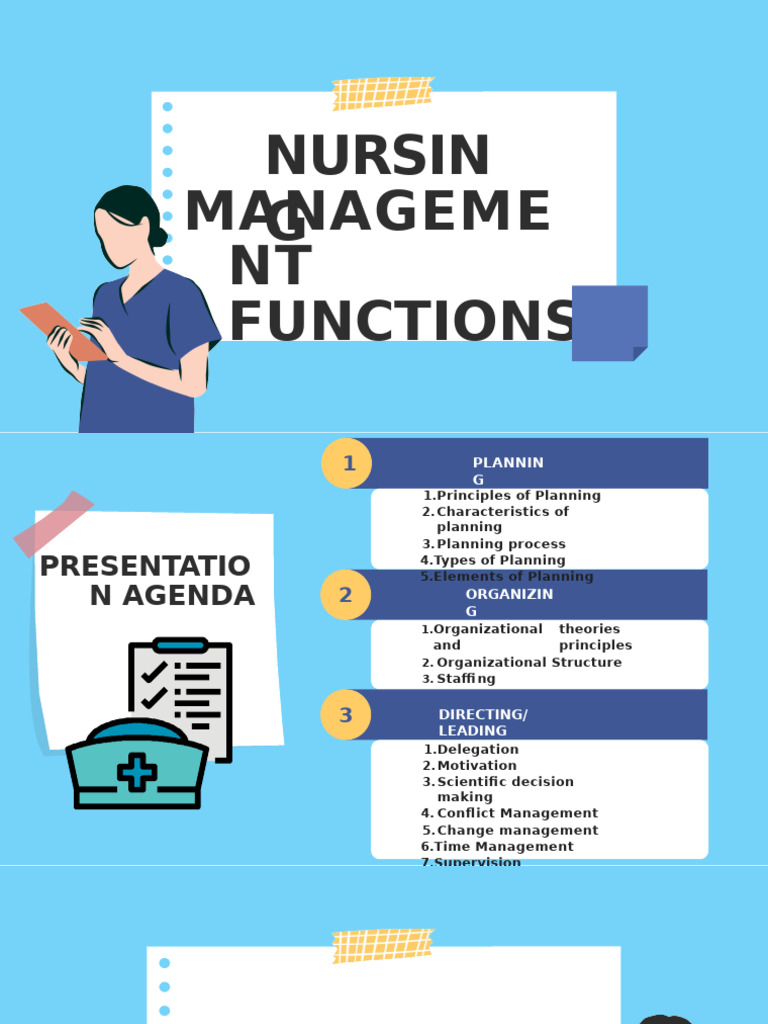 Nursing Management Planning Functions | PDF | Motivation | Motivational