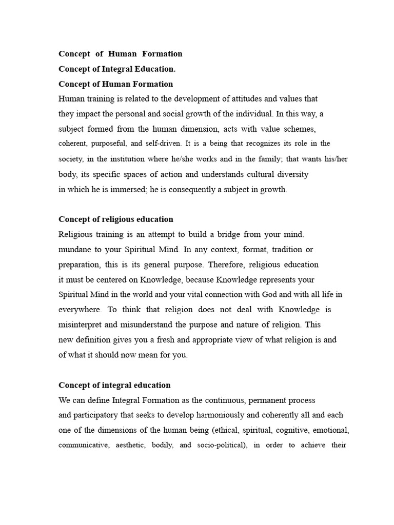 Concept of Human Formation | PDF | Spirituality | Deities