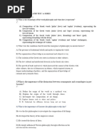 Top 100 Philosophy Quiz Questions | PDF | Epistemology | Knowledge