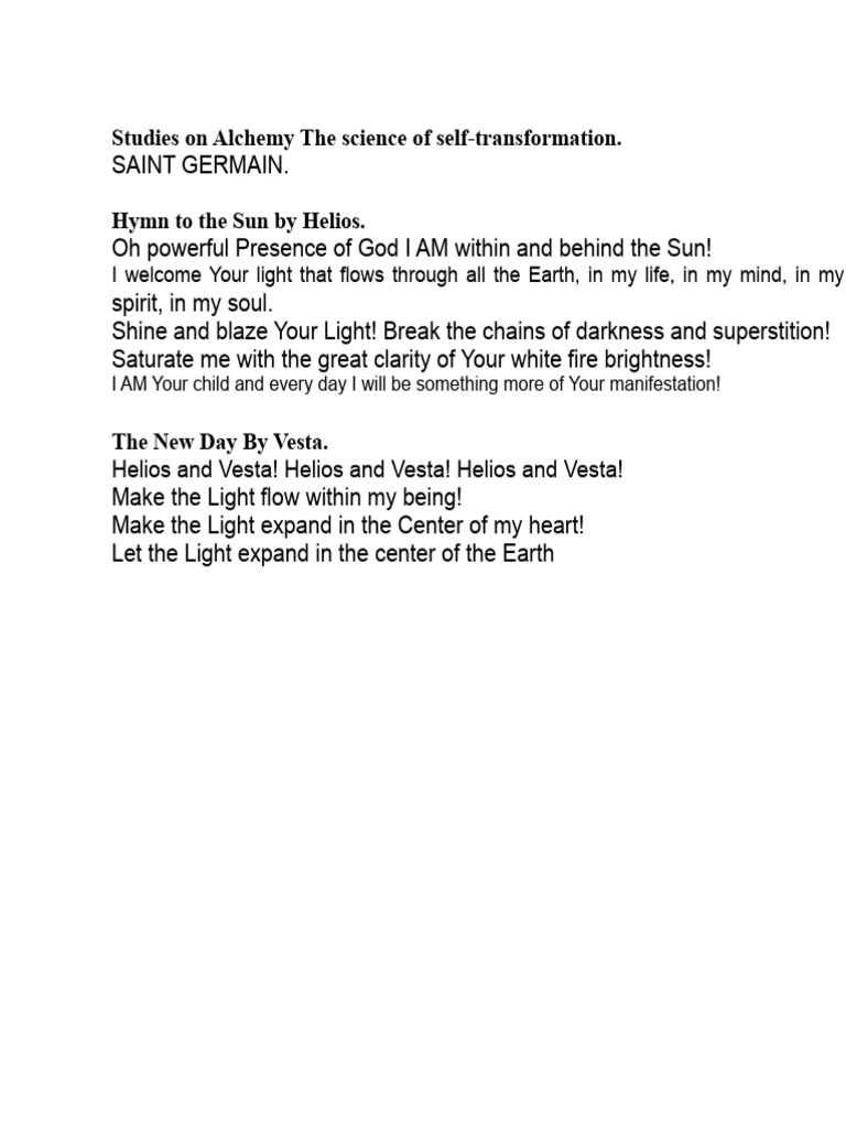 Alchemy and Self-Transformation Insights | PDF | Alchemy | Ascended Master