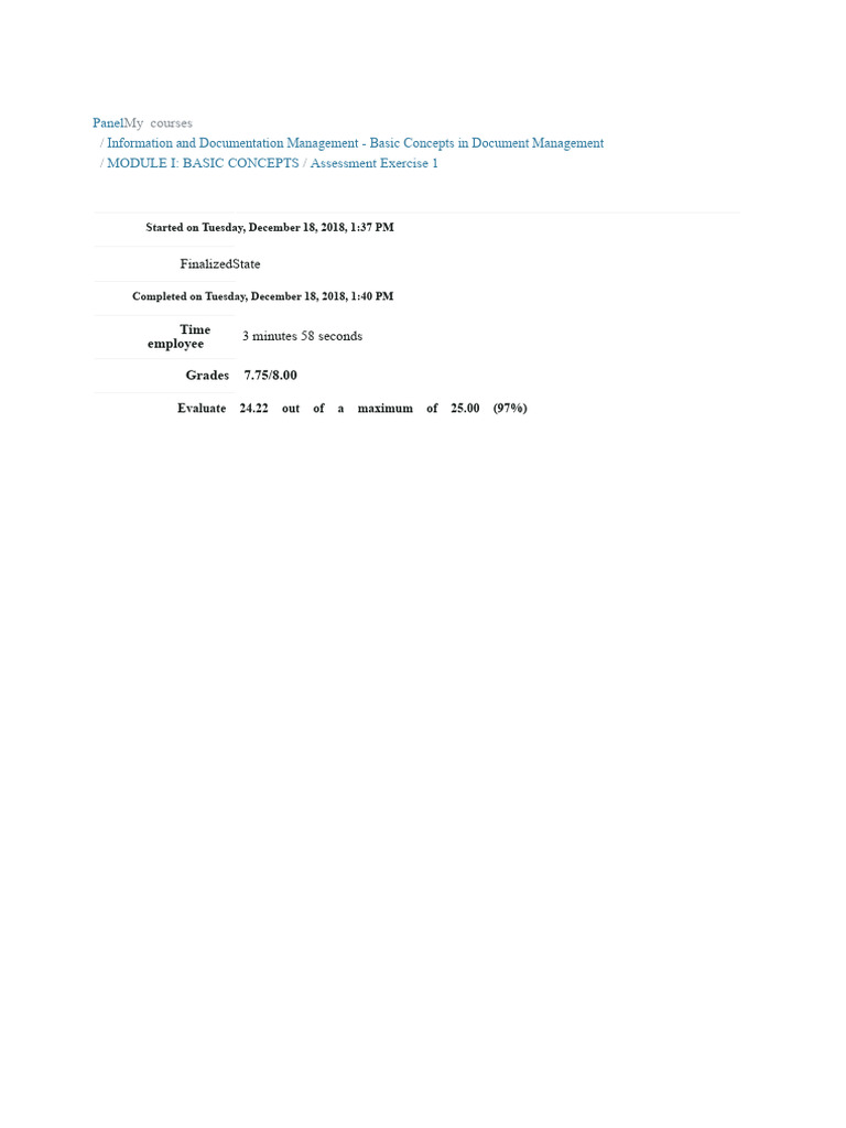 Assessment Exercise 1 - EnAP - Information and Documentation Management ...