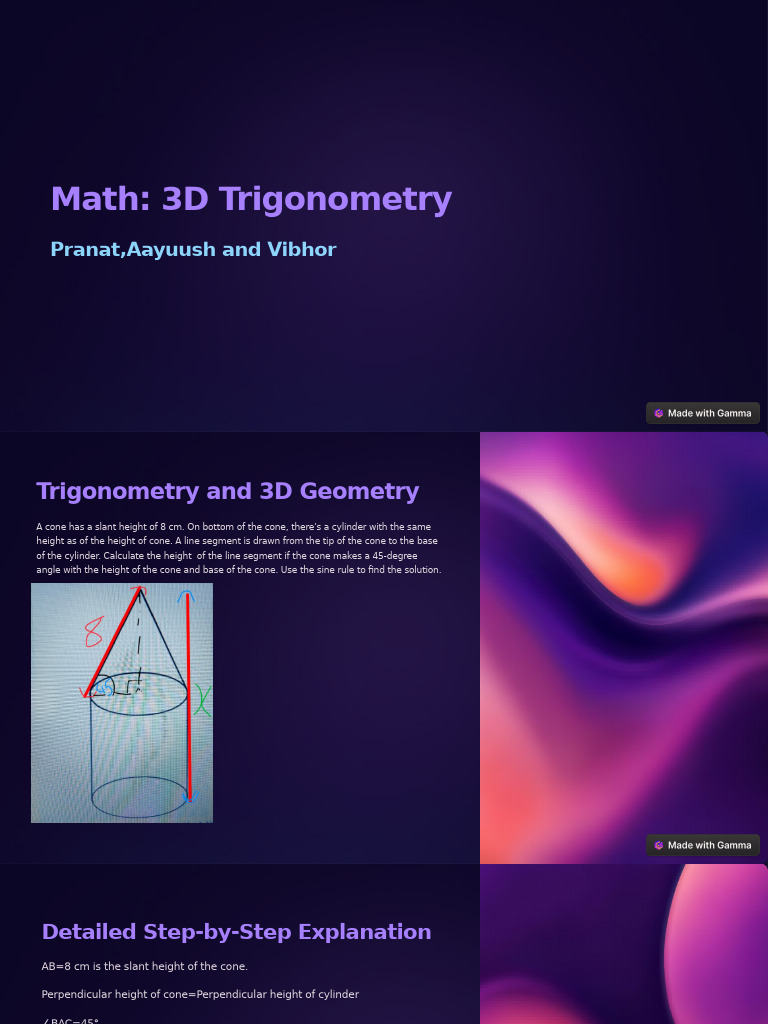 Math 3D Trigonometry | PDF