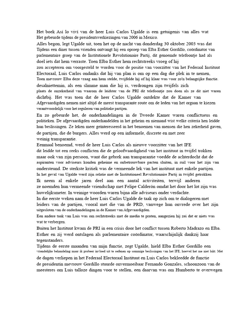 Zo Heb Ik Het Beleefd Hoofdstuk 1 ASC | PDF