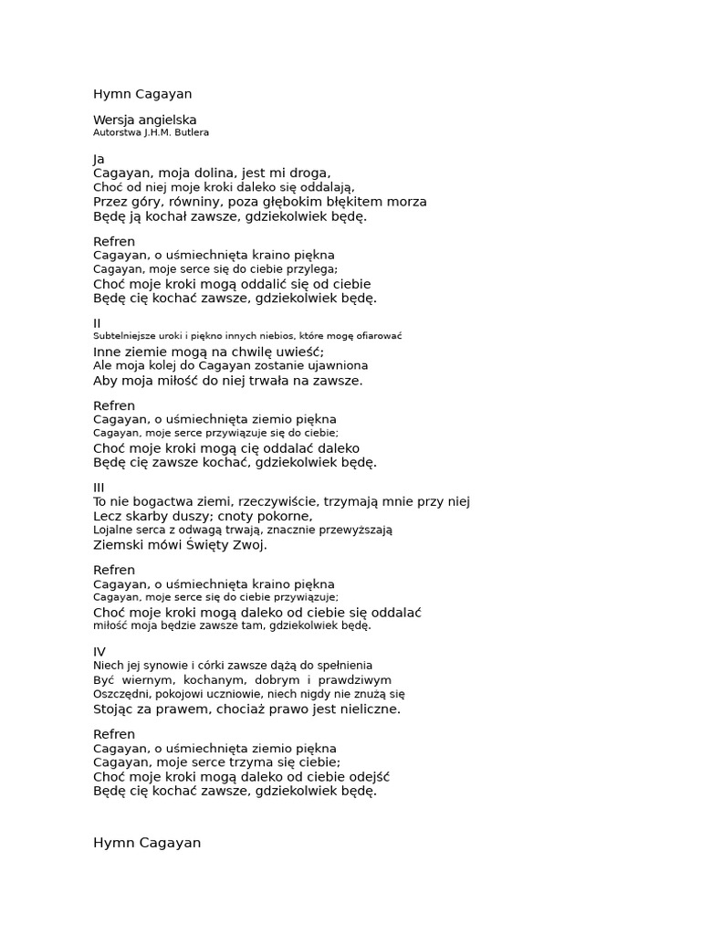 Hymn Cagayanu | PDF