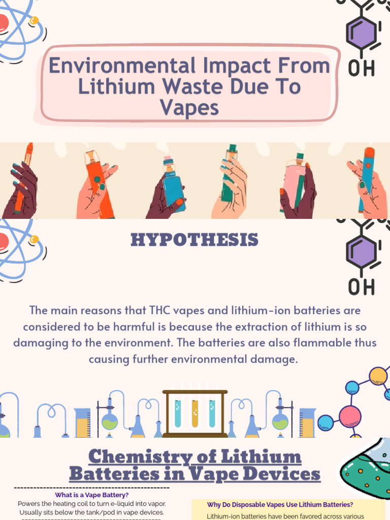 Environmental Impact of THC Vapes | PDF | Lithium Ion Battery ...