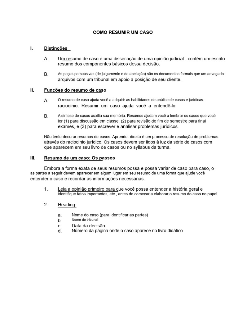Resumo do Caso | PDF | Direito Comum | Justiça