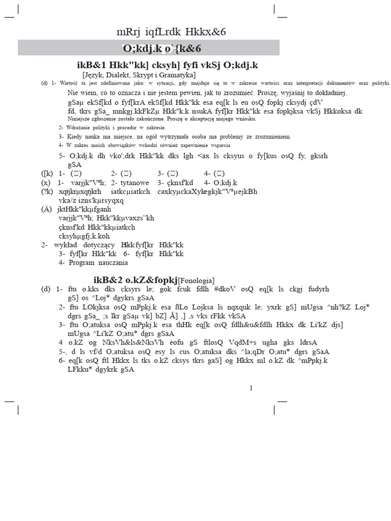 Vyakaran-Vriksh-6-Arkusz Odpowiedzi | PDF