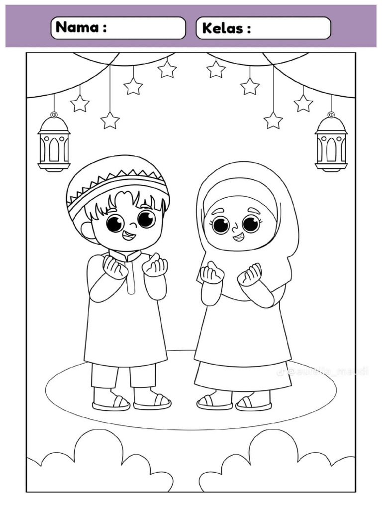 Mewarnai Bulan Di Ramadan | PDF