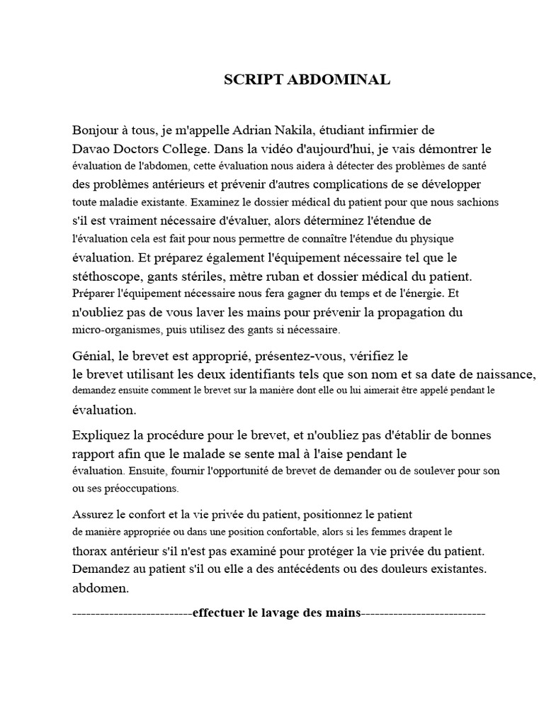 Script Abdominal | PDF | Foie | Main