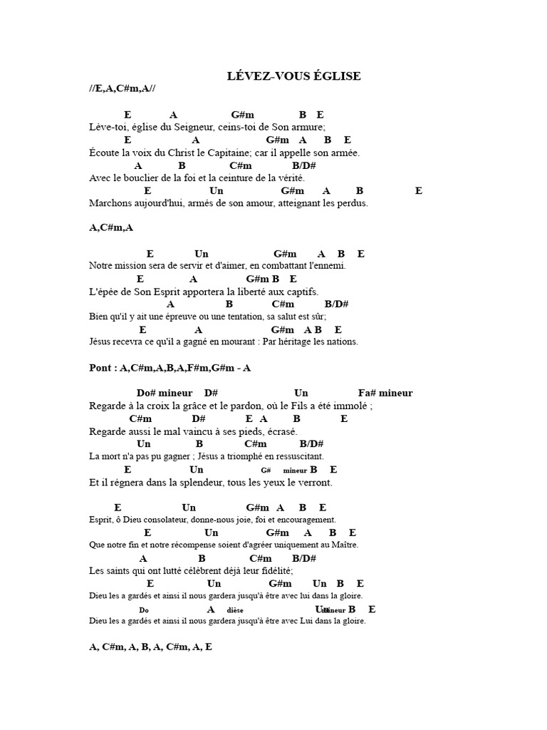 Lève-Toi Église | PDF