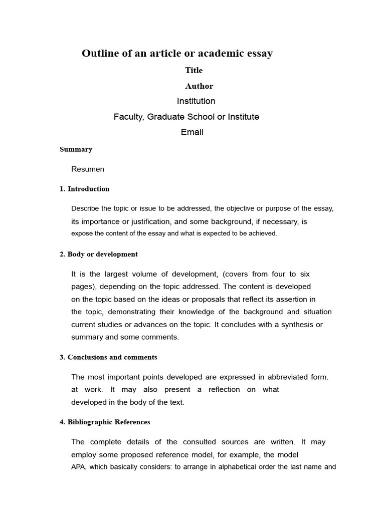 Schema For Academic Essay | PDF