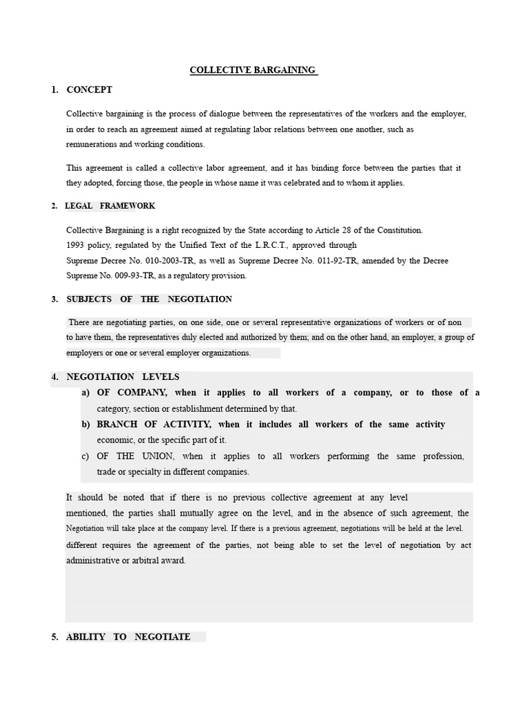 COLLECTIVE BARGAINING riveraaAAAAAAAA EXPOSITION | PDF | Collective ...