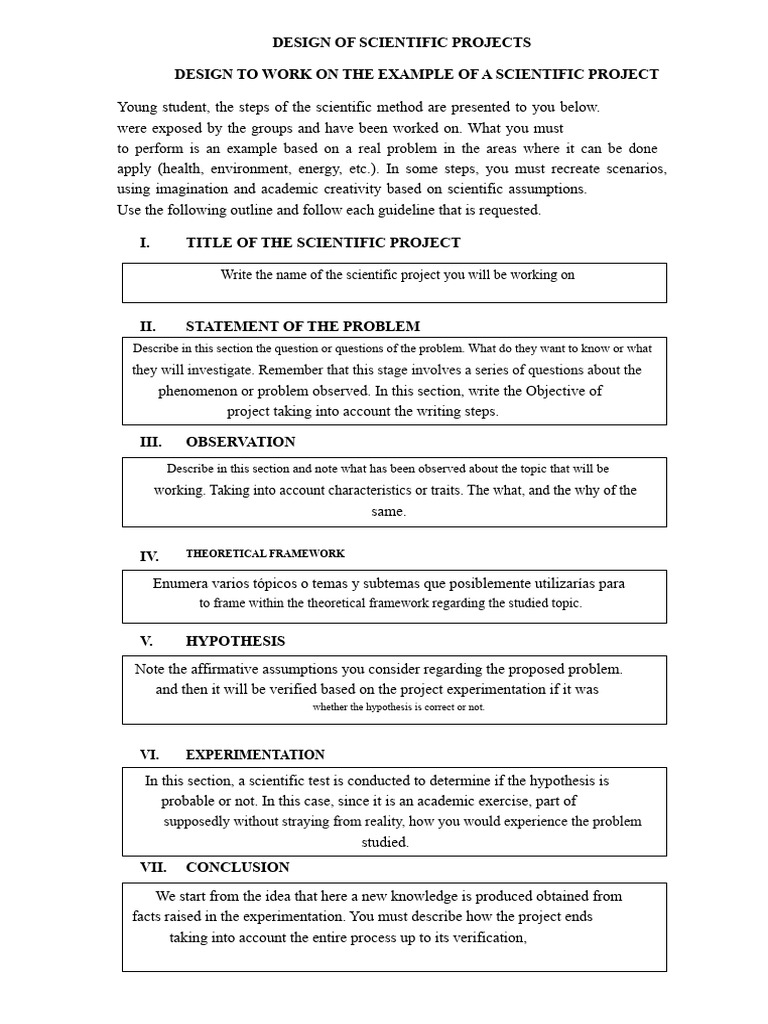 Scientific Project Design Guide | PDF | Science | Theory