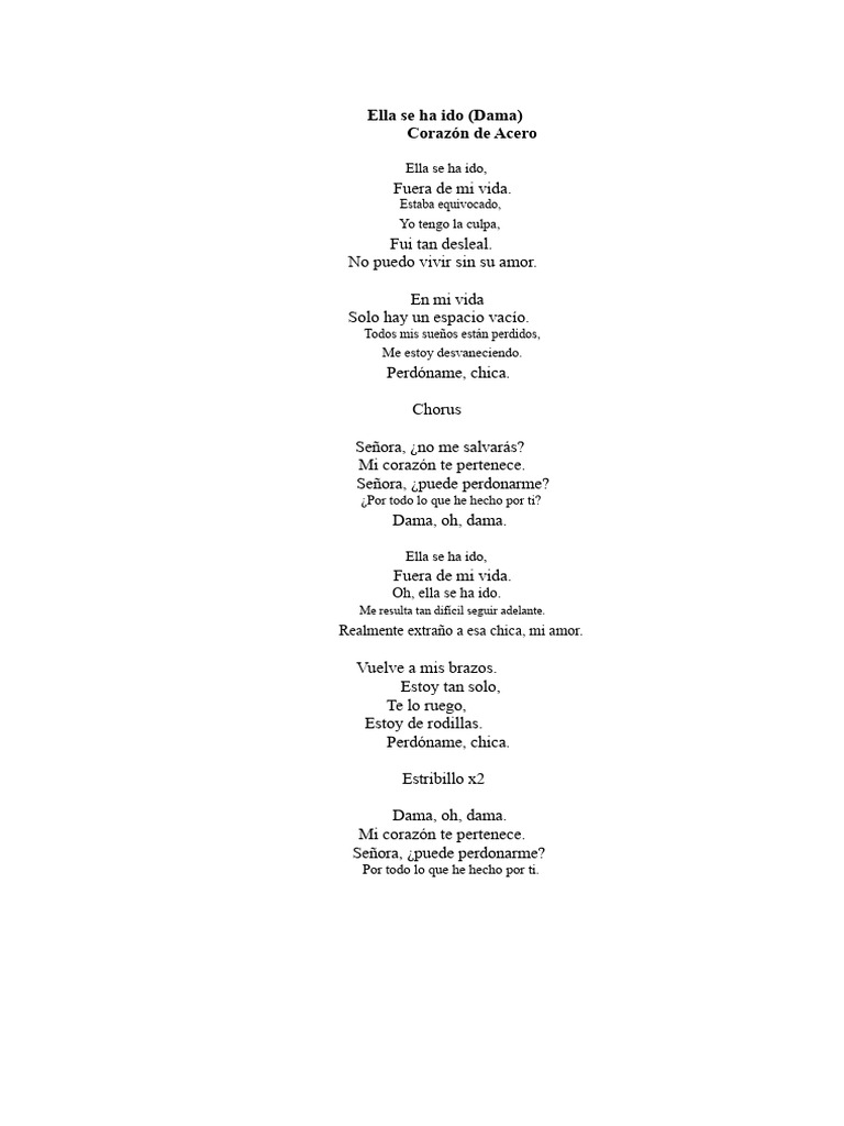 Ella Se Ha Ido | PDF