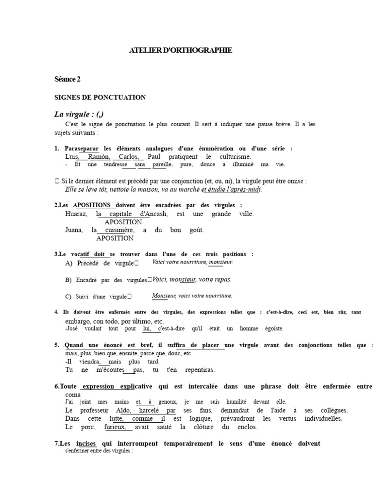 Les 10 signes de ponctuation essentiels | PDF | Phrase
