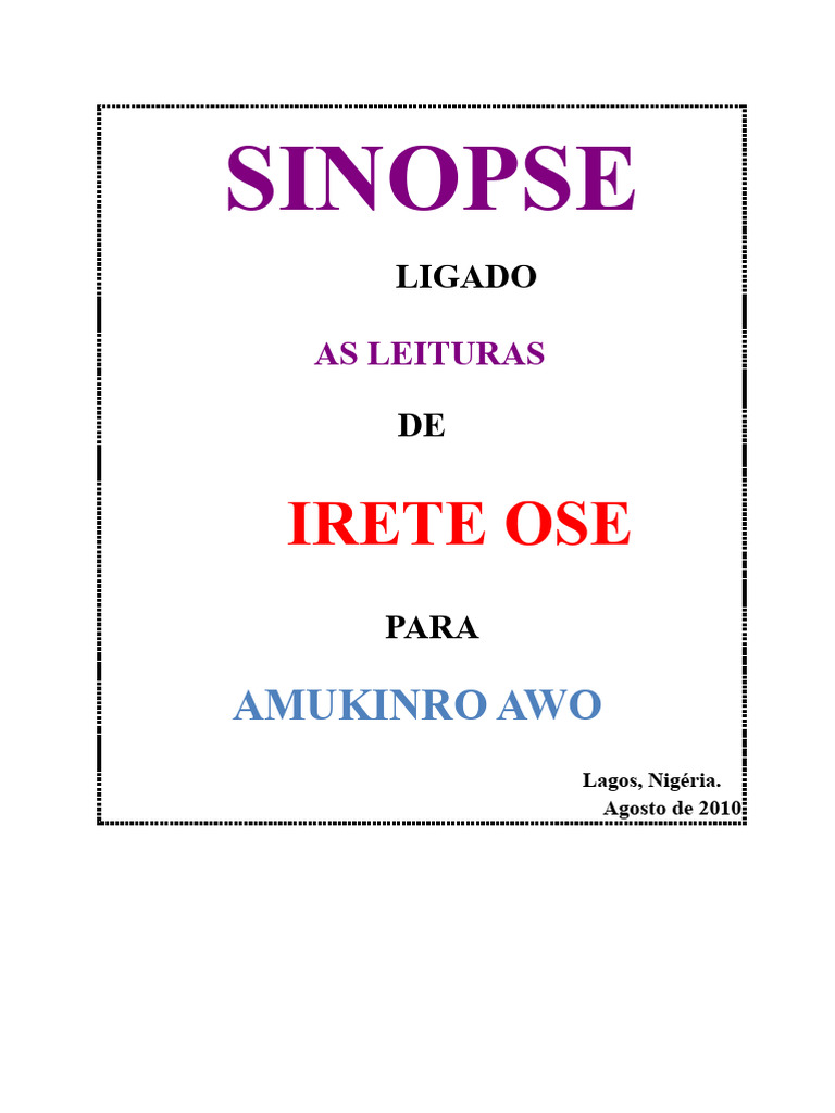 Irete Ose para Amukinro Awo | PDF | Dinheiro