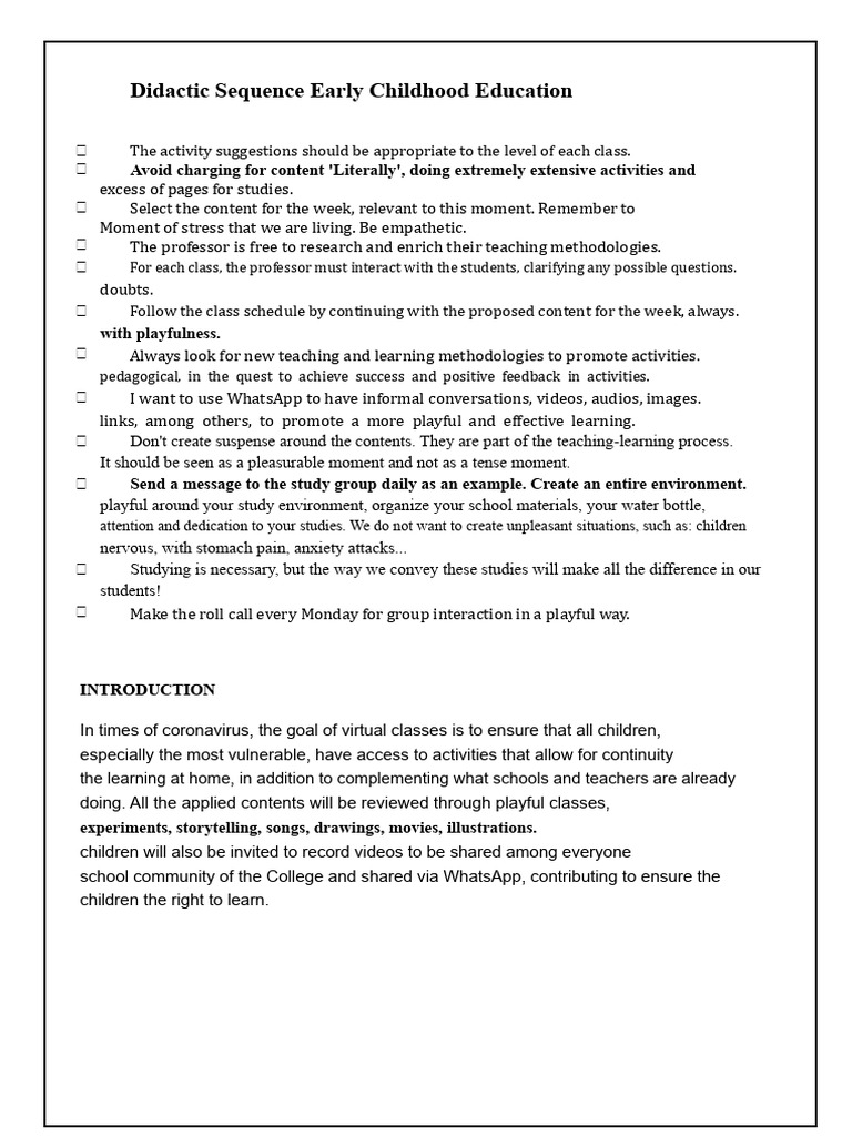 Didactic Sequence Early Childhood Education Tin Doll | PDF | Toys ...