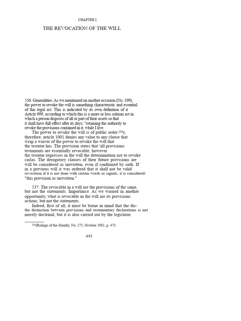 The Revocation of The Will | PDF | Will And Testament | Civil Law ...