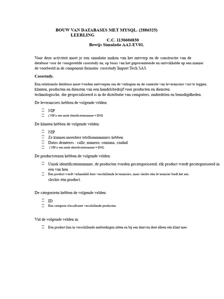Bewijs Simulatie AA2-EV01 | PDF