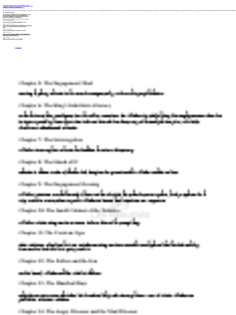 Alexandre Dumas The Count of Monte Cristo Summary Characters and ...