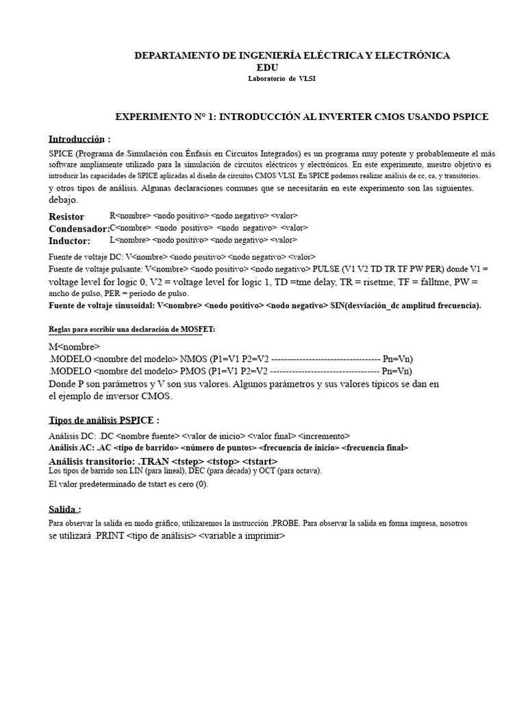 EXP1 | PDF | Cmos | especia