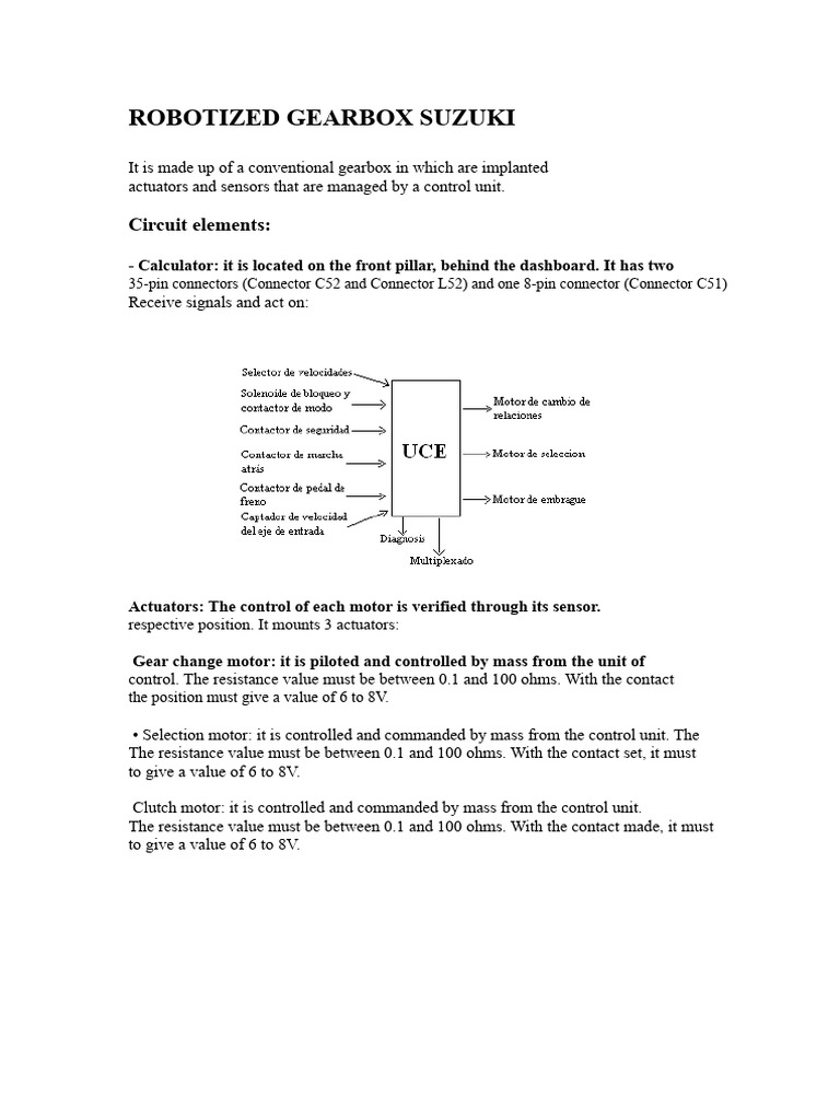 Automated Gearbox Suzuki | PDF | Electrical Engineering | Manufactured ...