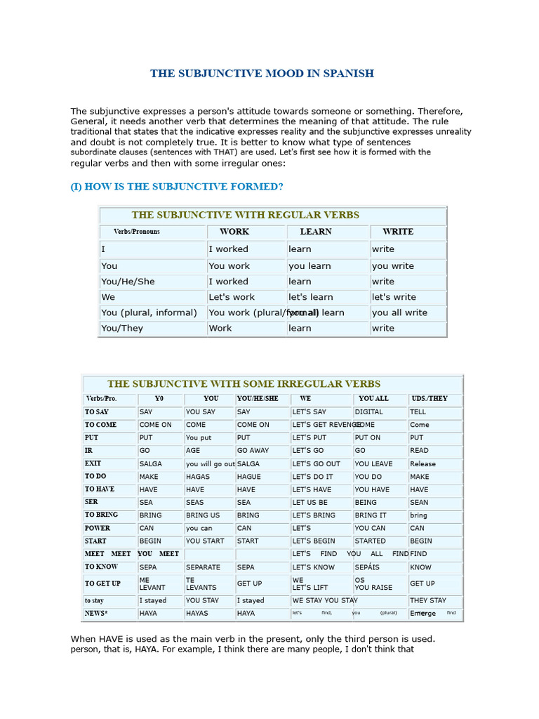 Present Subjunctive Theory | PDF | Linguistics | Syntax
