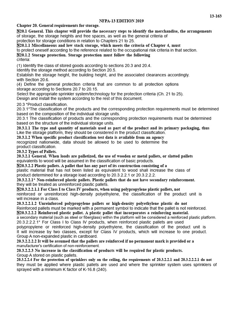 NFPA 13 2019: Storage Protection Guidelines | PDF | Fire Sprinkler ...