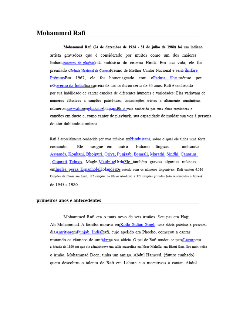 Mohammed Rafi | PDF