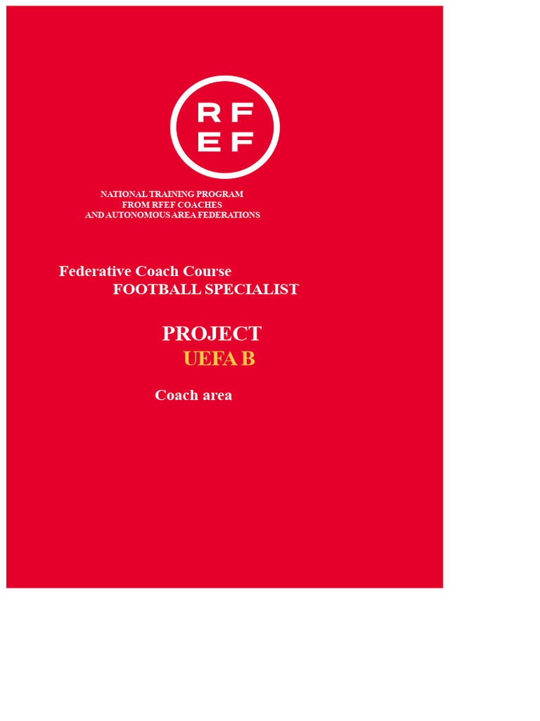 UEFA B Project Task Coach Area | PDF