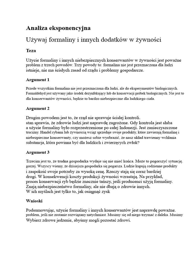 Analiza Ekspozycji | PDF