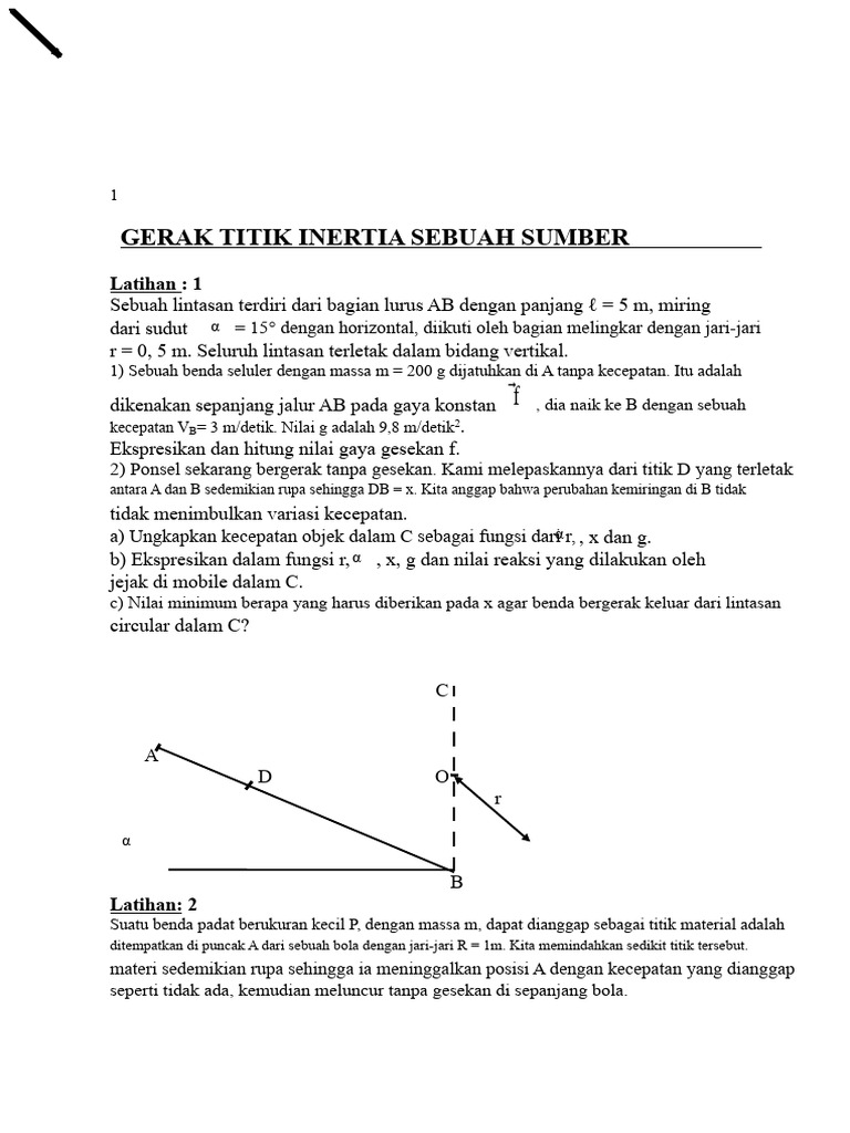 Analisis Gerak Proyektil dan Inertia | PDF