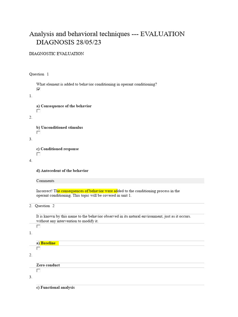 Behavioral Analysis and Techniques | PDF | Reinforcement | Classical Conditioning