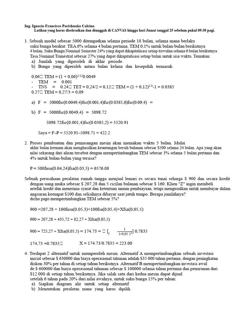 Latihan Yang Diselesaikan | PDF