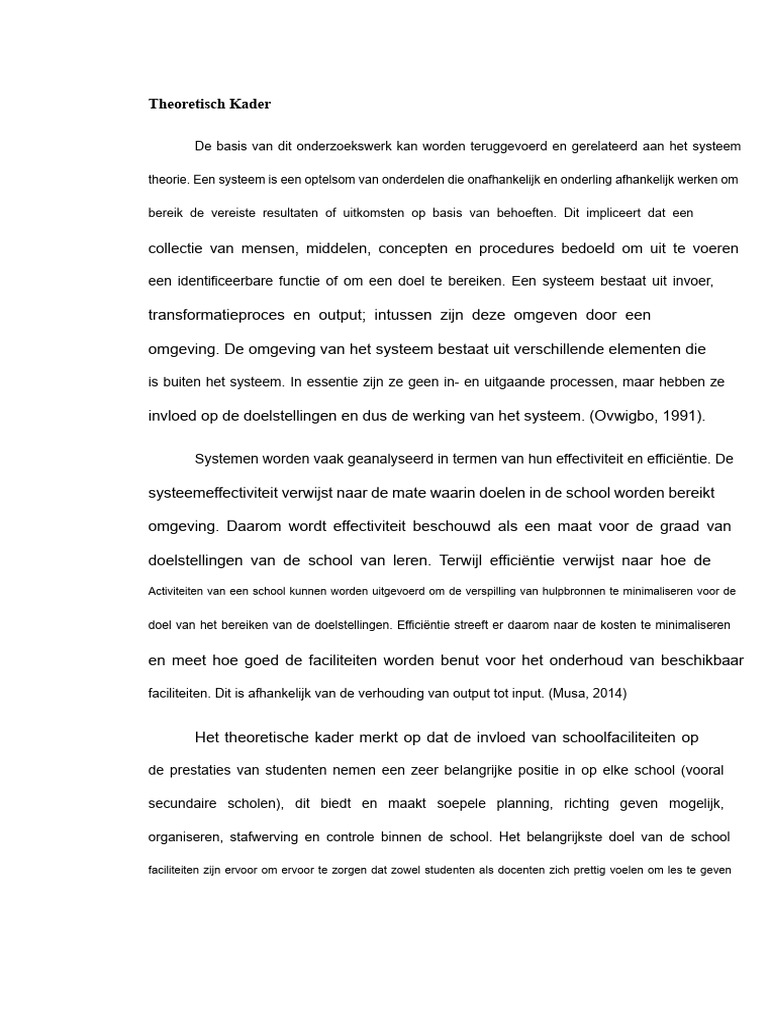 Theoretisch Kader | PDF