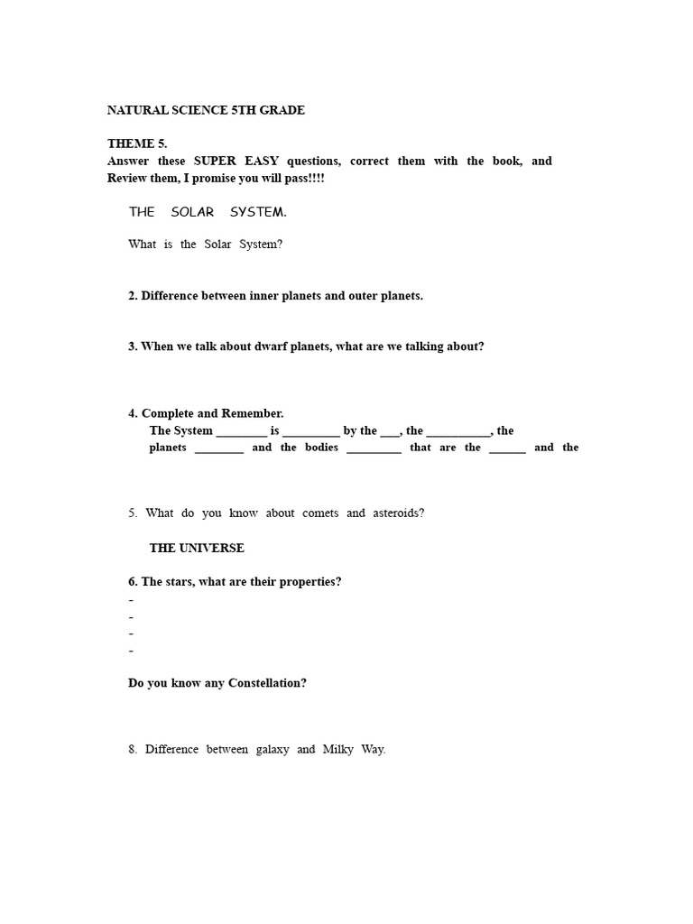 ENVIRONMENTAL KNOWLEDGE 5th GRADE PRIMARY Topic 5 | PDF