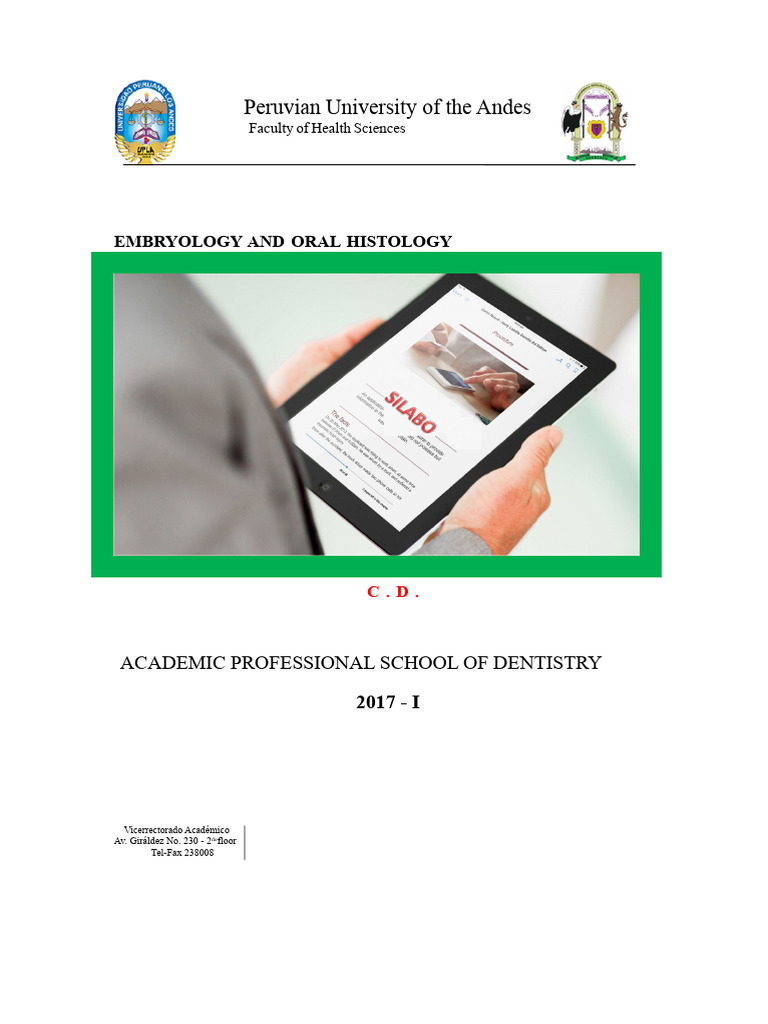 Embryology and Oral Histology Course | PDF | Human Tooth | Tooth