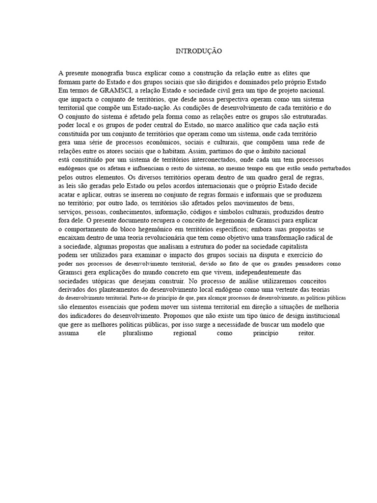 Monografia Hegemonia e Contra-Hegemonia 2 . Atividade Recreando A ...