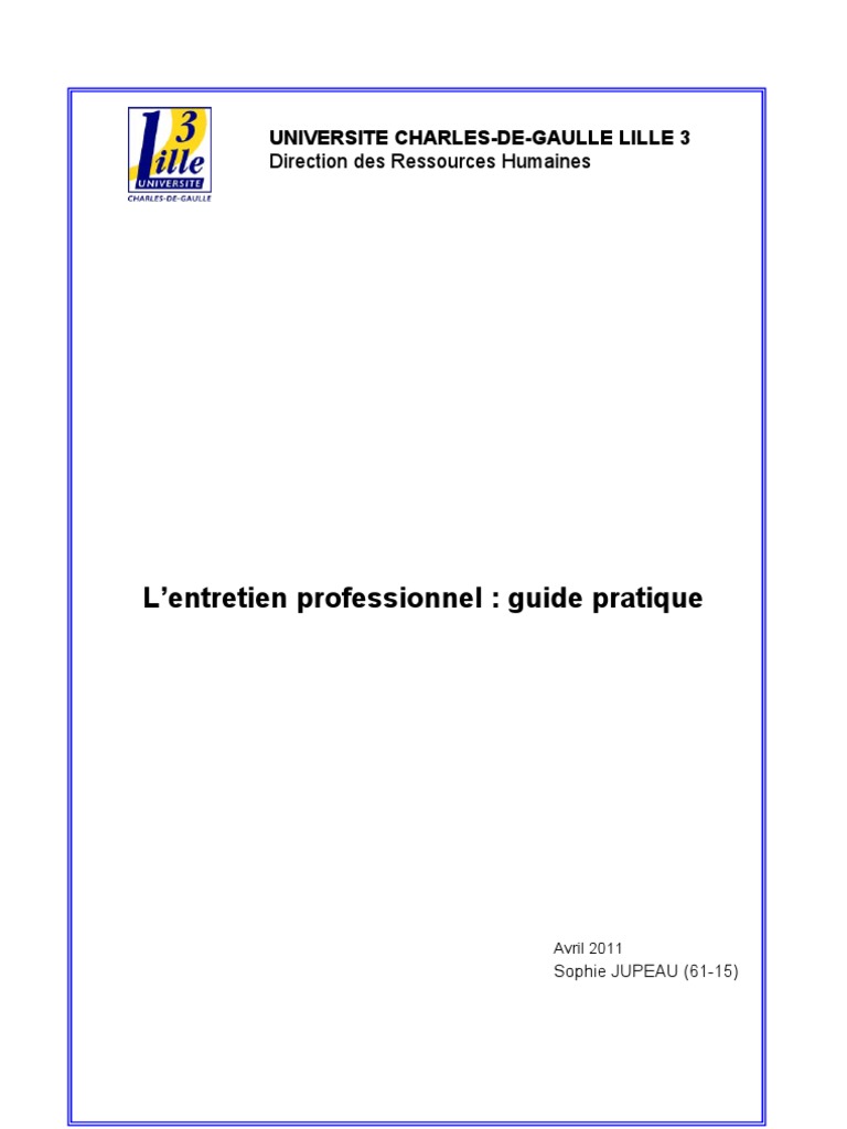 Guide Pratique Entretien Professionnel | PDF | Informatique ...