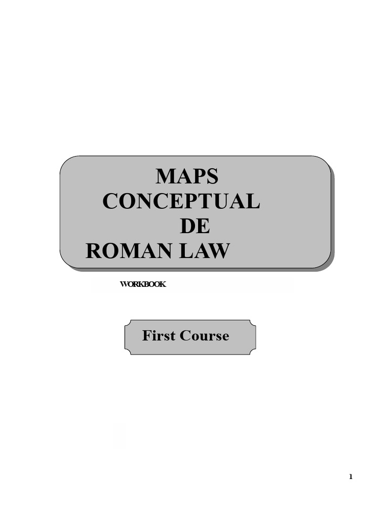 Conceptual Maps of Roman Law | PDF | Roman Law | Classical Civilizations