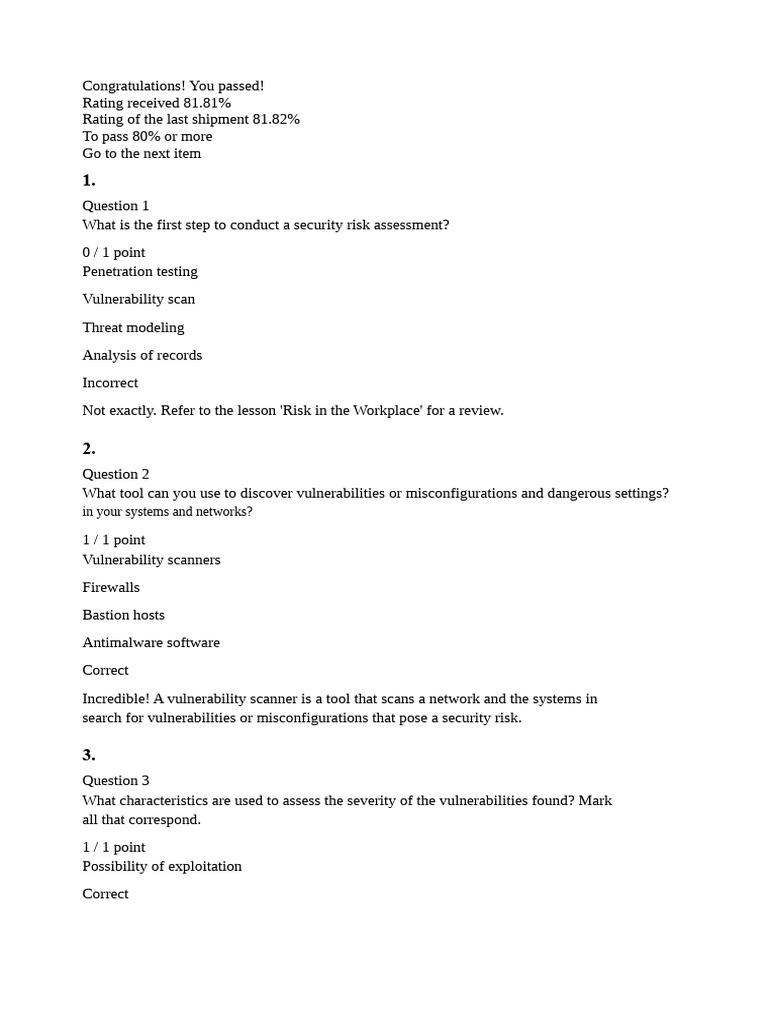 Qualified questionnaire - Create a company culture for safety | PDF ...
