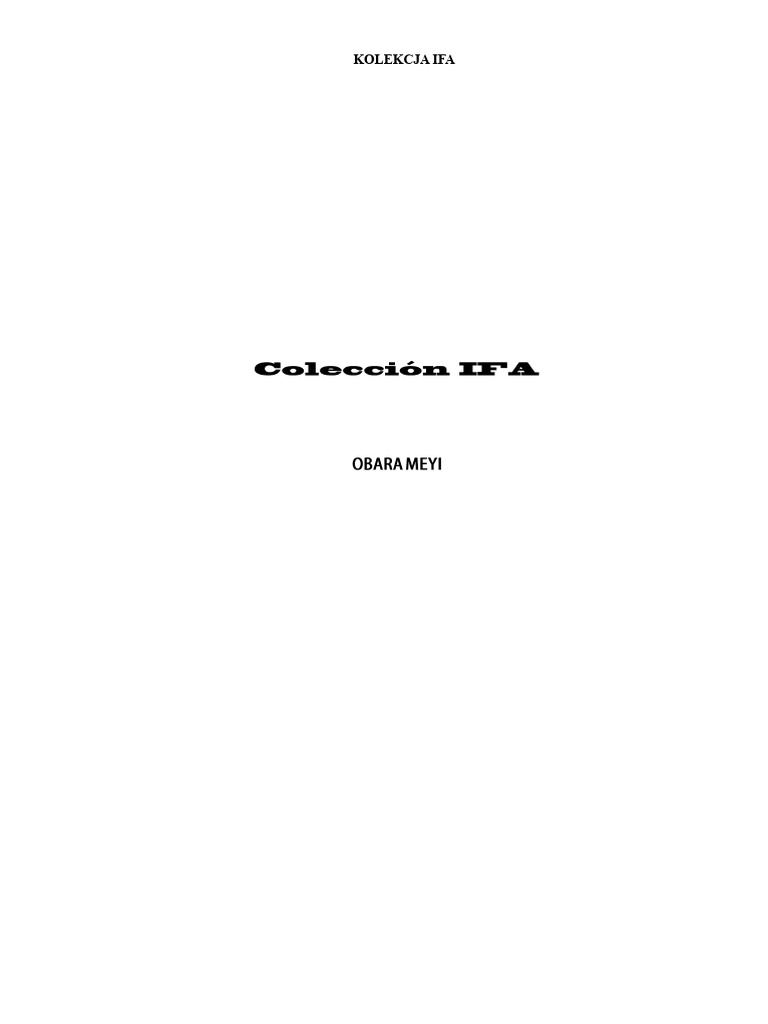 Kolekcja IFA 7 OBARA MEYI | PDF