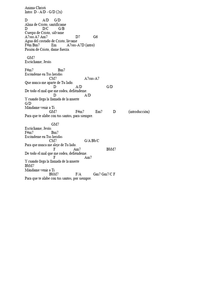 Anima Christi de Bukas Palad | PDF