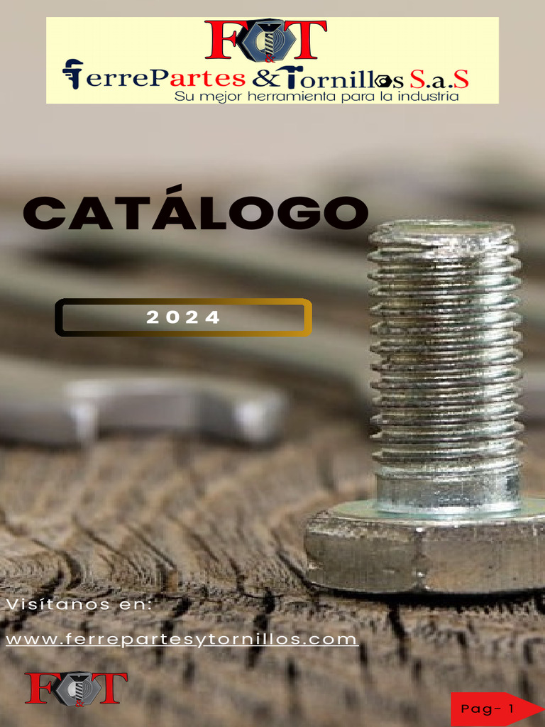 Catálogo de Tornillos y Ferrepartes 2023 | PDF | Tornillo | Arandela ...