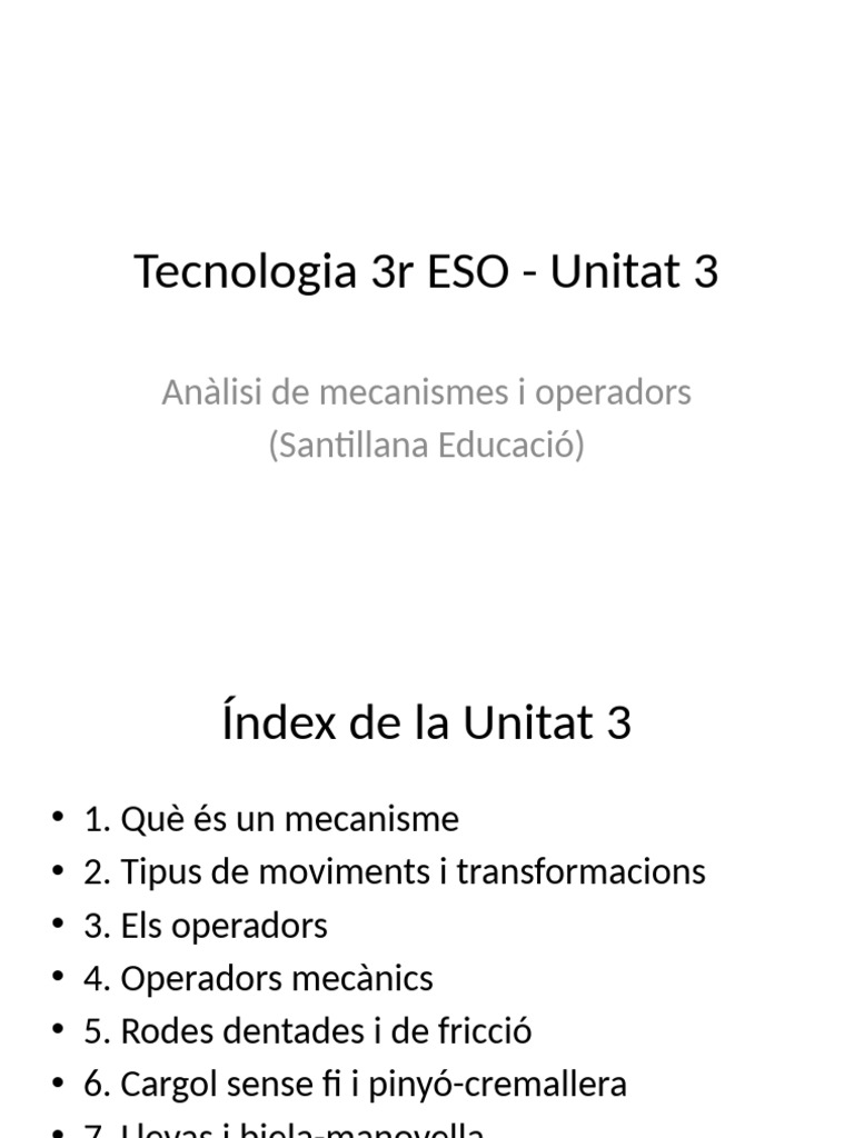 Unitat3 Tecnologia3ESO | PDF