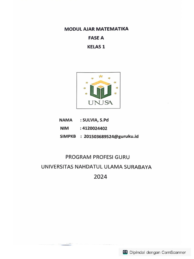 Contoh Modul Ajar Ukin | PDF