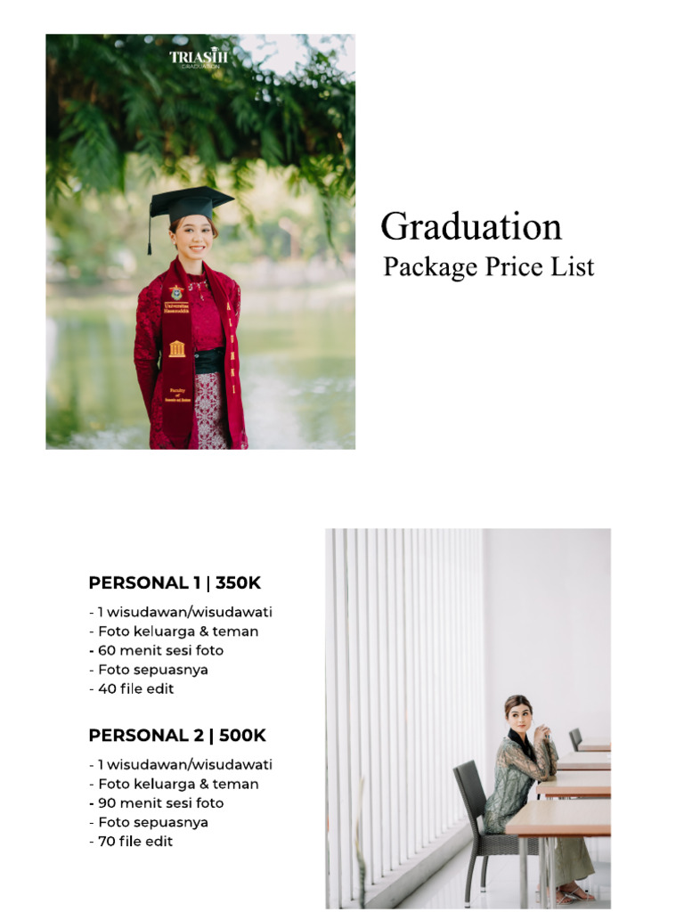 Price List Graduation | PDF