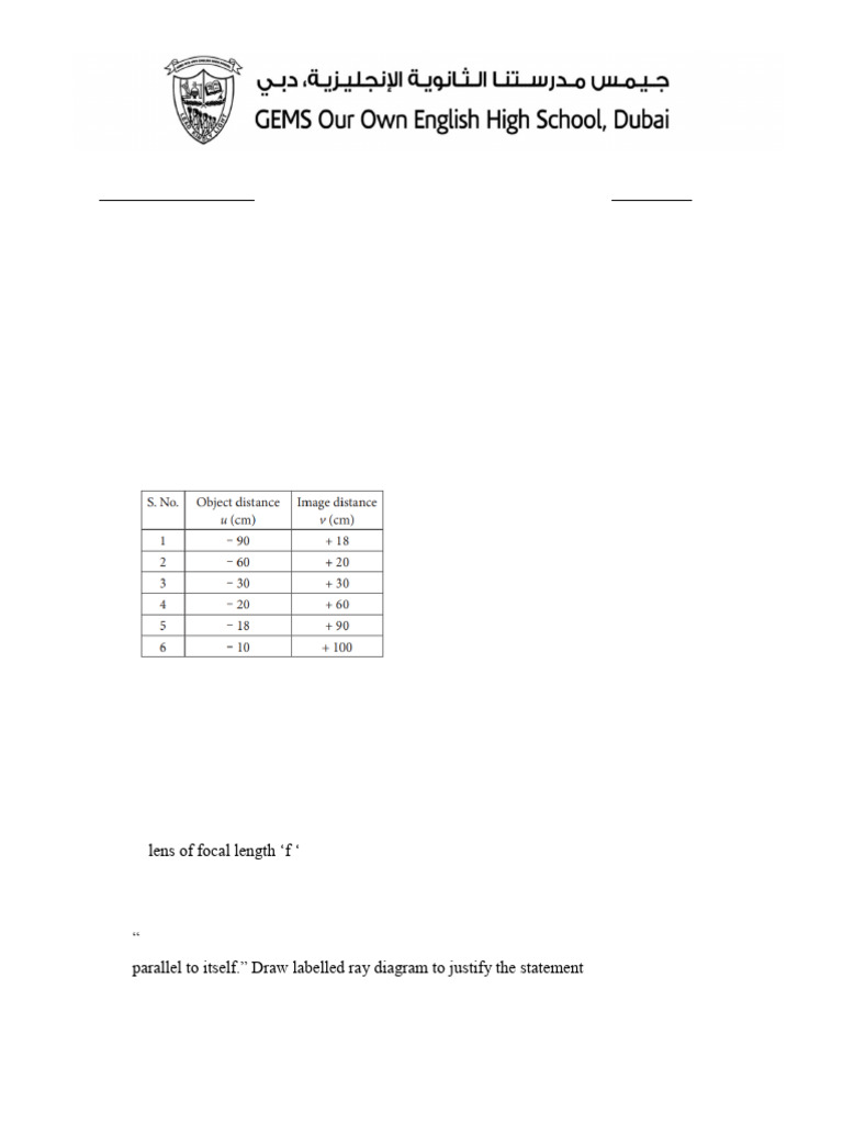 Light - Reflection and Refraction Worksheet 9 | PDF | Optics | Atomic